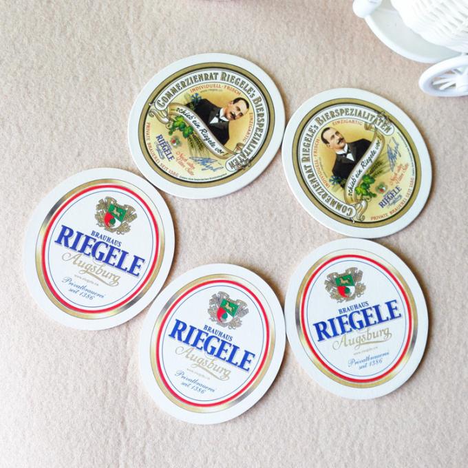 4c Printing Promotional Drink Coasters , Custom Printed Paper Coasters