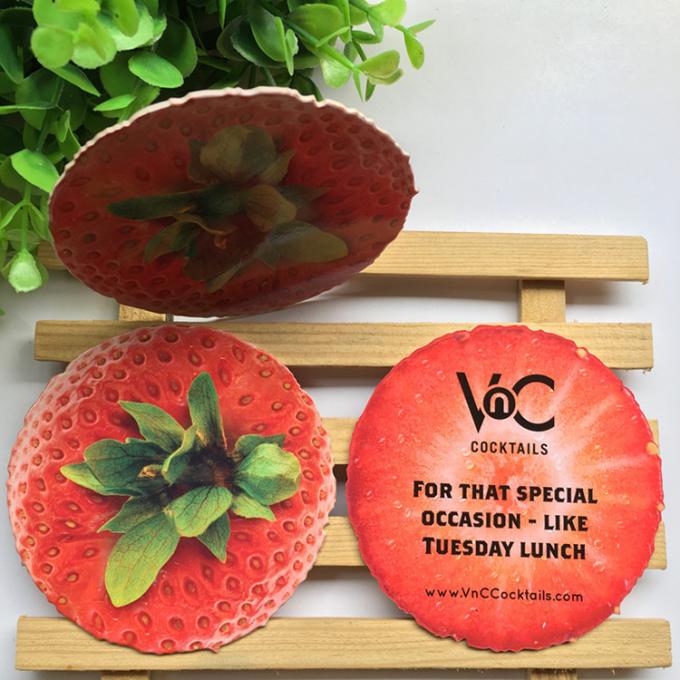 4c Printing Promotional Drink Coasters , Custom Printed Paper Coasters