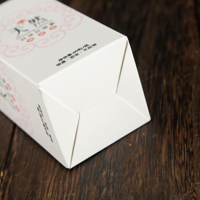 Collapsible Turned Edge Boxes , Healthcare Small Product Packaging Boxes
