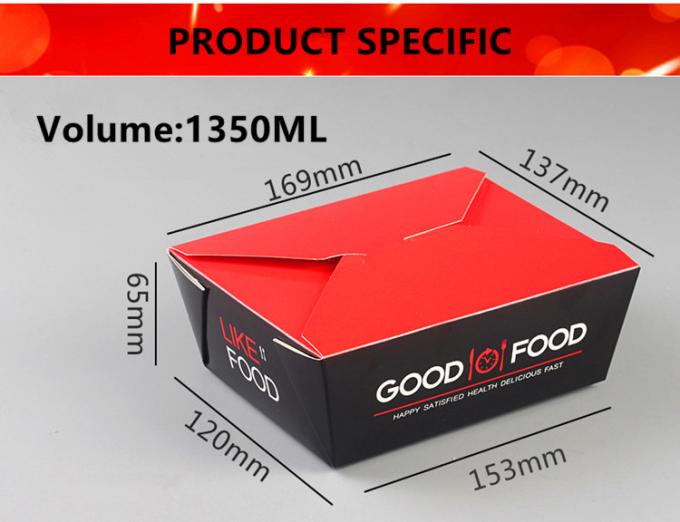 Paper Food Packaging Box For Takeaway Lunch , mini Retail Packaging Boxes