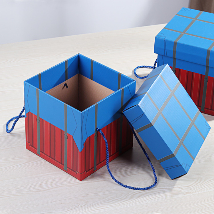 Decorative Cardboard Carton Packaging Boxes With Cotton Rope / PP Rope ...