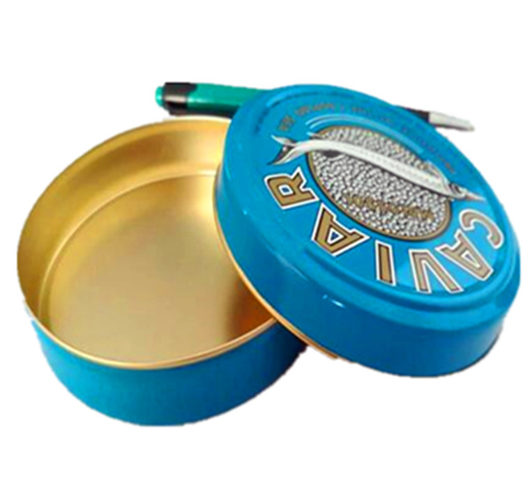 125g 250g Caviar Packaging Tin Box Can Custom Color ISO 9001 Approved