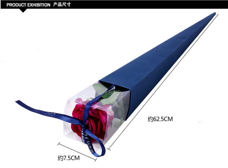 Nice Design Single Rose Flower Box With Different Color And Ribbon For ...